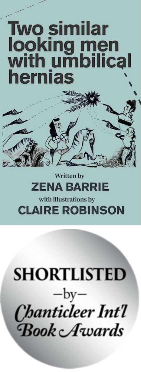 Two similar looking men with umbilical hernias – Zena Barrie